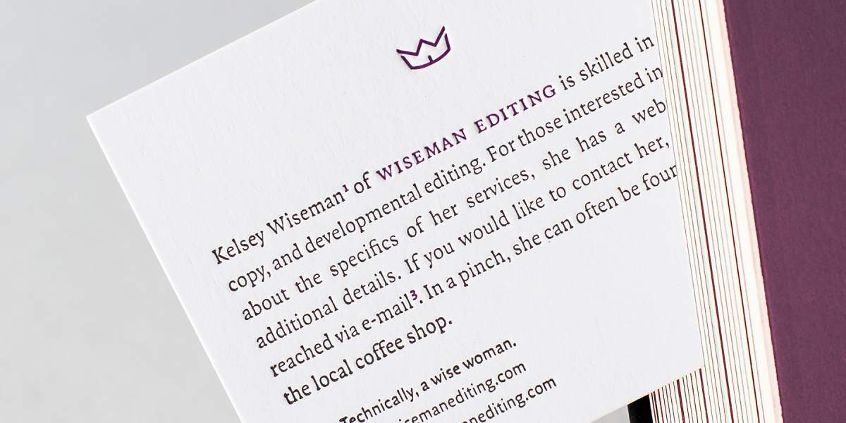 Wiseman Editing → The Office of Ordinary Things